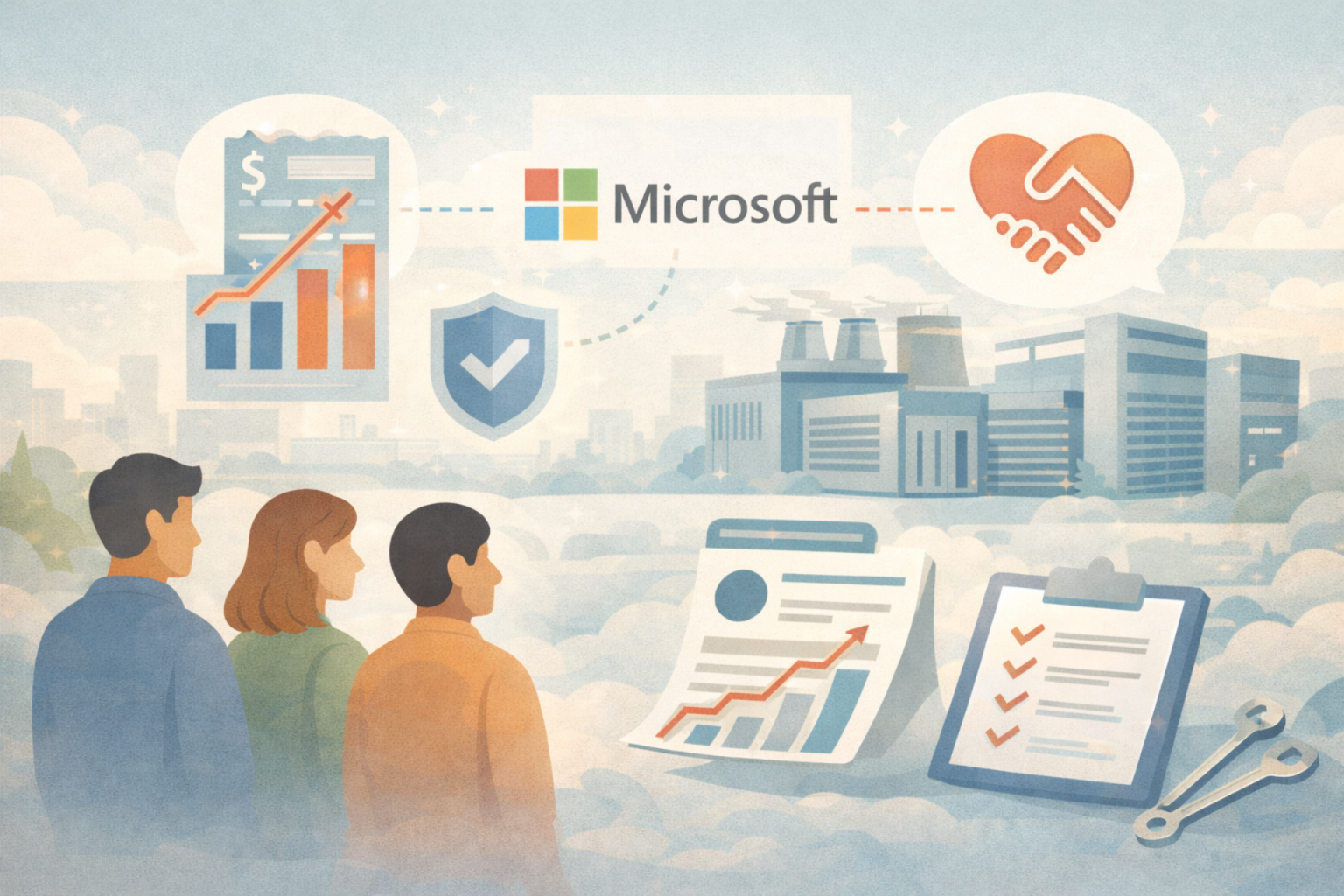 Microsoft promises to shield communities from rising power bills, other ...